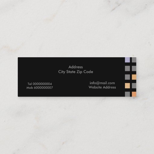 Lexis Business Cards-Skinny Mini Business Card | Zazzle