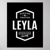 Leyla Personalized Name Birthday Poster | Zazzle