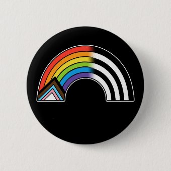 LGBT Ally Flag Progress Pride Flag Straight Ally Button | Zazzle