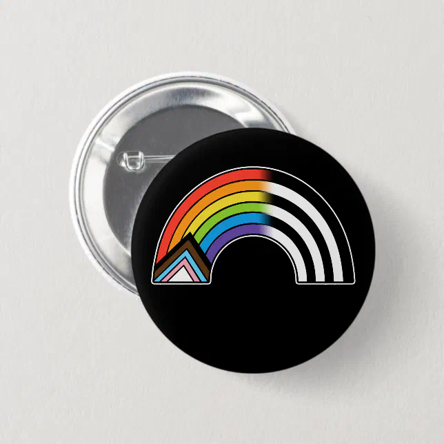 LGBT Ally Flag Progress Pride Flag Straight Ally Button | Zazzle