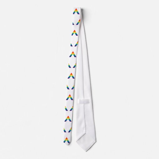 LGBT ALLY Rainbow Gay Pride Flag Neck Tie | Zazzle