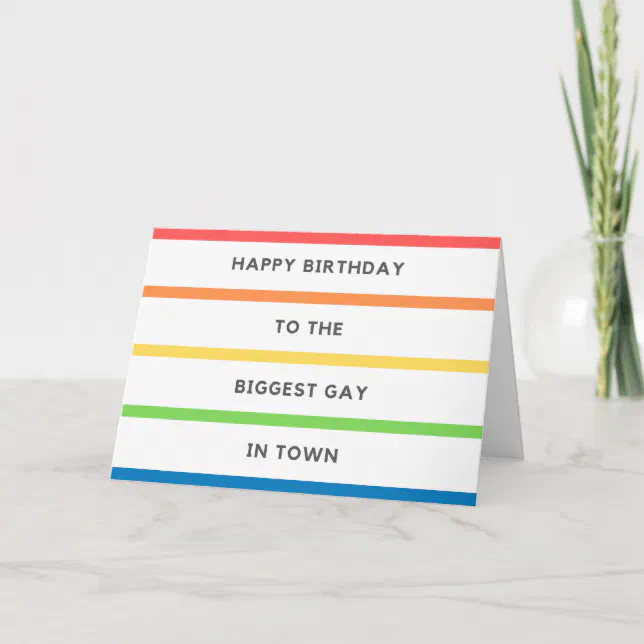 LGBT birthday card - Gay | Zazzle