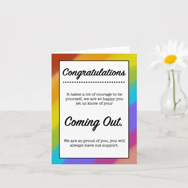 LGBT Coming Out Card | Zazzle