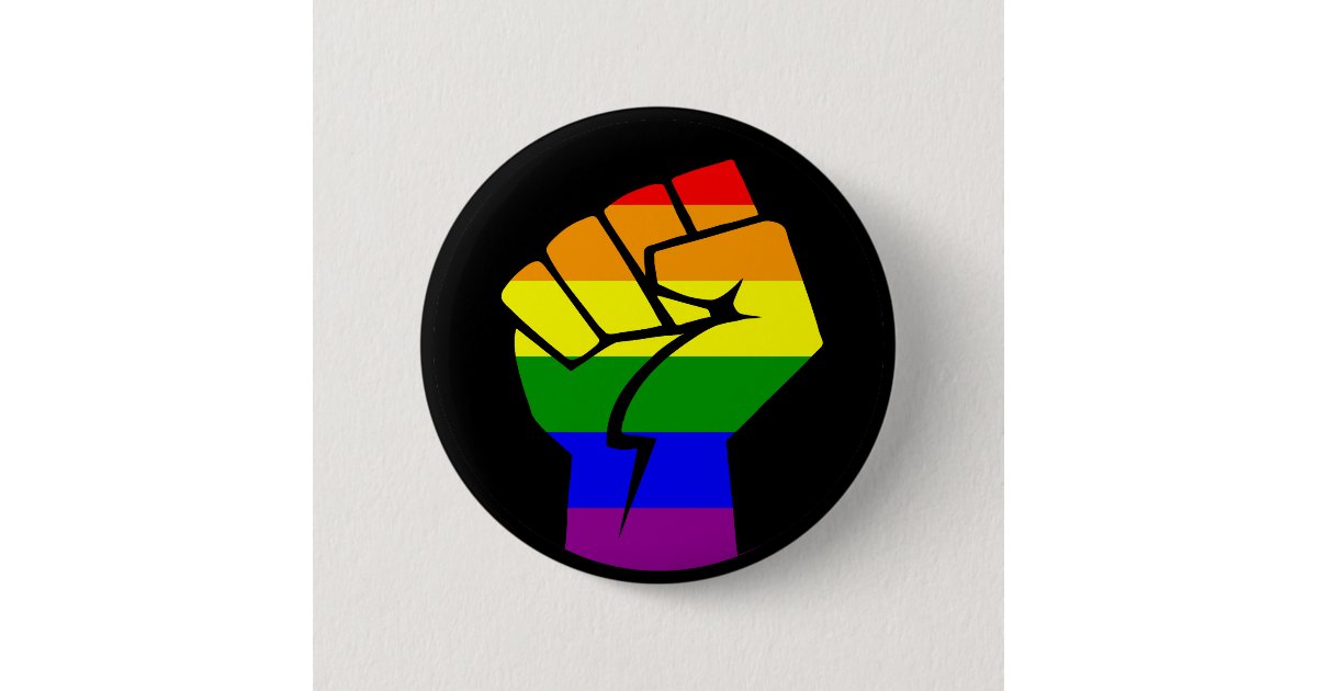 LGBT Fist Button | Zazzle