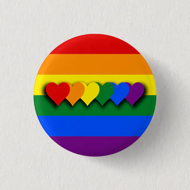 LGBT flag button | Zazzle
