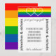 LGBT Flag Gay Engagement Party Invitation | Zazzle