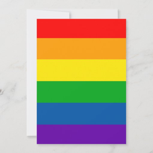 LGBT Flag Gay Engagement Party Invitation | Zazzle
