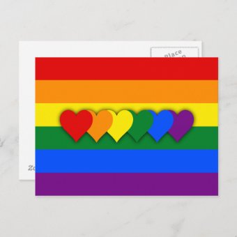 LGBT flag Postcard | Zazzle