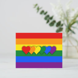 LGBT flag Postcard | Zazzle