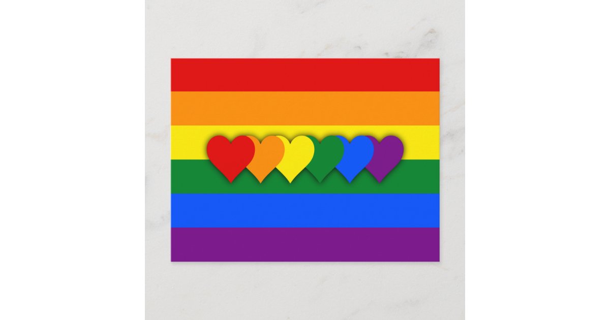 LGBT flag Postcard | Zazzle