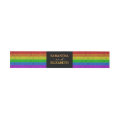 LGBT flag rainbow sparkles gay lesbian wedding Invitation Belly Band ...