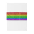 LGBT flag rainbow sparkles gay lesbian wedding Invitation Belly Band ...