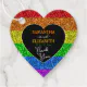 LGBT flag rainbow sparkles wedding Thank you Favor Tags | Zazzle
