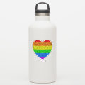 LGBT flag vibrant rainbow glitter sparkles heart Sticker | Zazzle