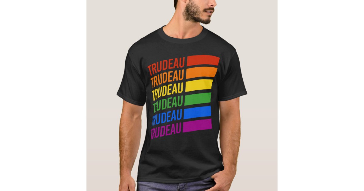 LGBT for Justin Trudeau T-Shirt | Zazzle