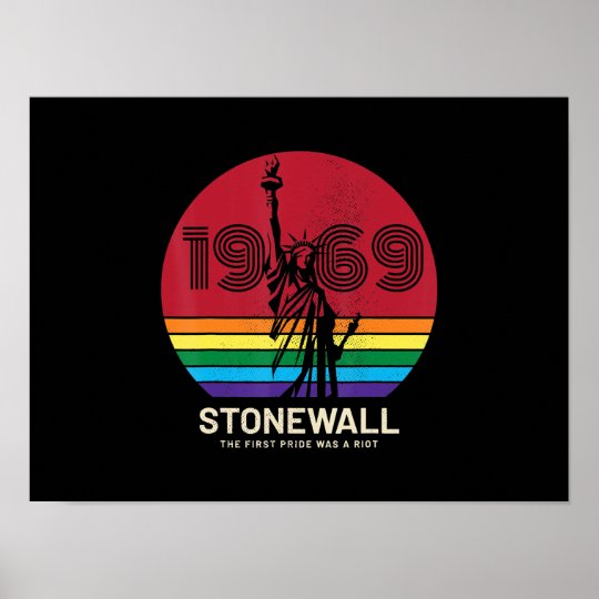 Lgbt Gay Lesbian Pride 52th Anniversary Stonewall Poster | Zazzle.com