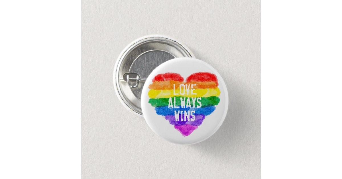 LGBT Gay Pride Rainbow Button | Zazzle