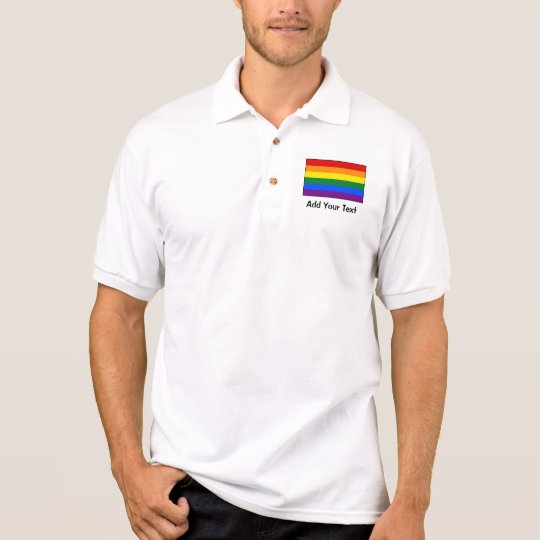 Lgbt Gay Pride Rainbow Flag Polo Shirt