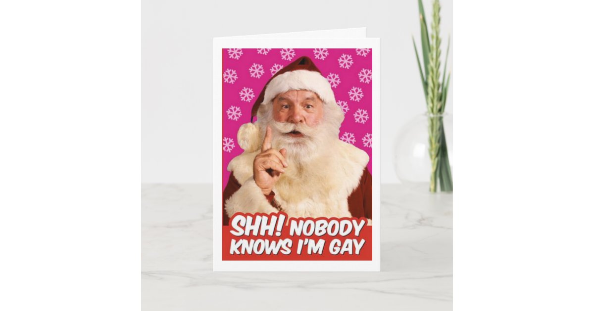 LGBT Gay Santa Card for Christmas | Zazzle
