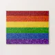 LGBT Glitter Rainbow Pride Flag Jigsaw Puzzle | Zazzle