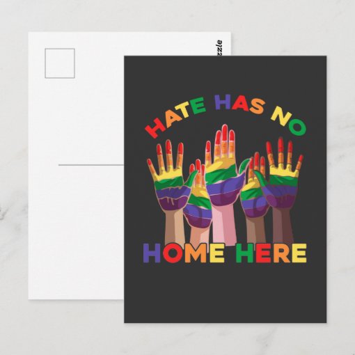 LGBT Human Rights Transgender Rainbow Flag Hands Postcard | Zazzle