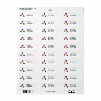LGBT PRIDE BURST LABEL | Zazzle