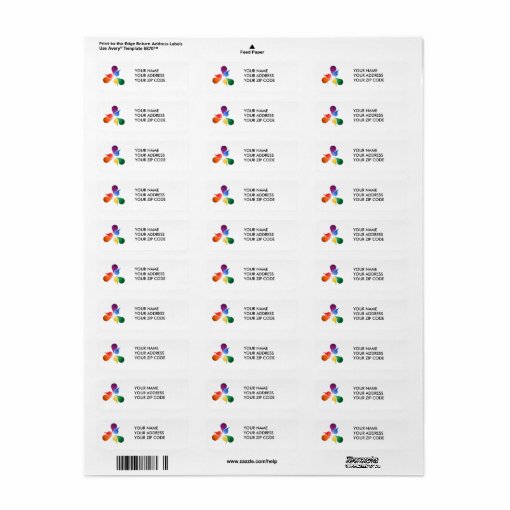 LGBT PRIDE BURST LABEL | Zazzle