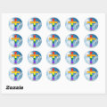 LGBT Pride Cross Classic Round Sticker | Zazzle