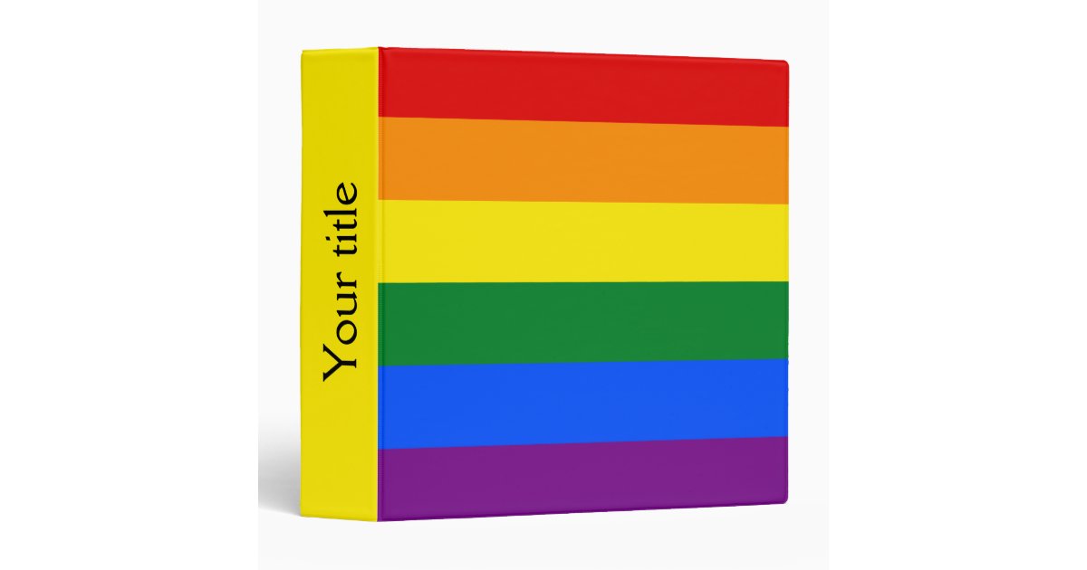 LGBT pride flag Binder | Zazzle