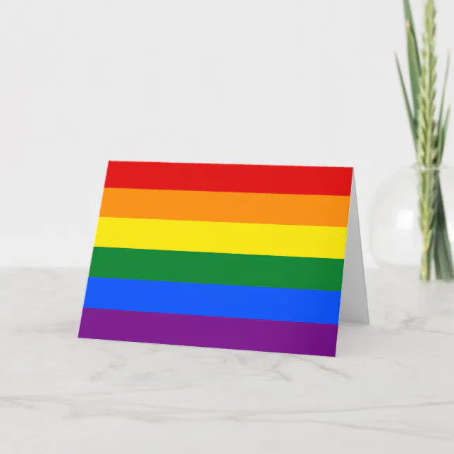 LGBT pride flag Card | Zazzle