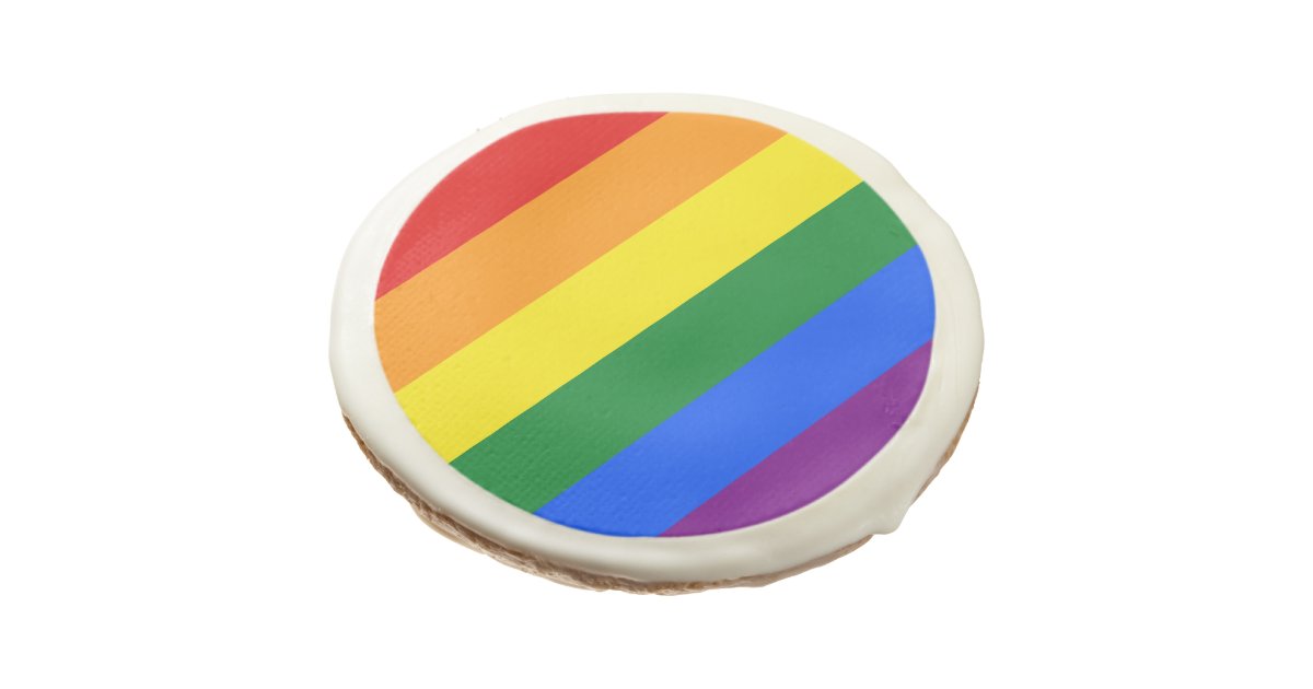LGBT pride flag Cookie | Zazzle