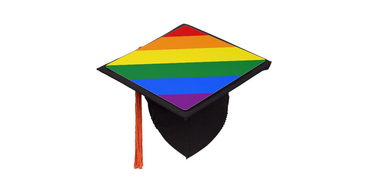 LGBT pride flag Graduation Cap Topper | Zazzle