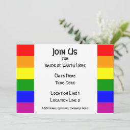 LGBT Pride Party Invitation #1 | Zazzle