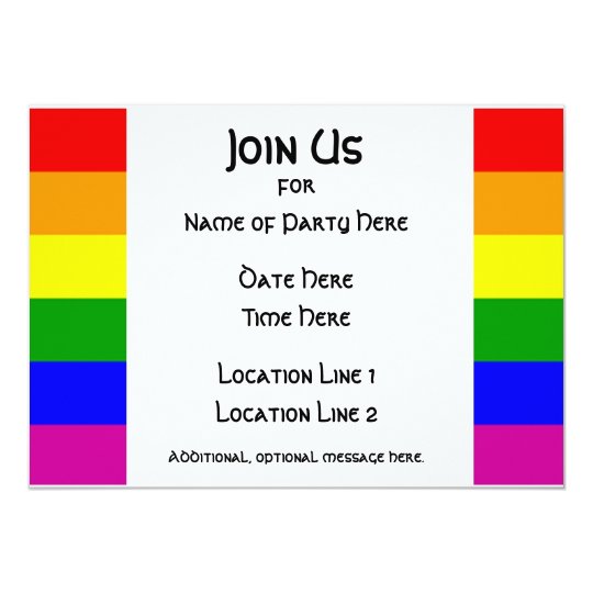 LGBT Pride Party Invitation #1 | Zazzle.com