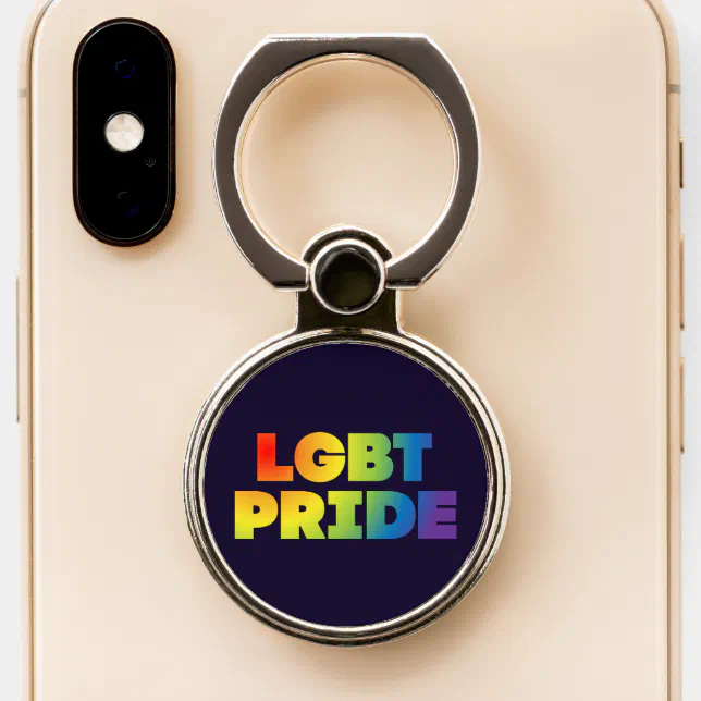LGBT PRIDE PHONE RING STAND | Zazzle