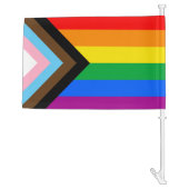 LGBT PRIDE (Progress Pride) Car Flag | Zazzle