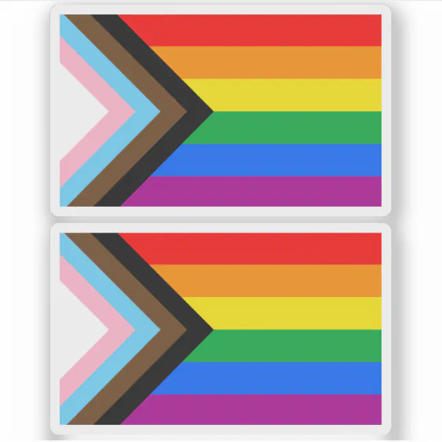 LGBT PRIDE (Progress Pride) Sticker | Zazzle