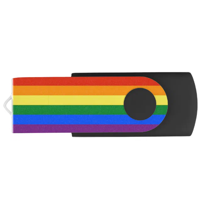 LGBT Pride Rainbow Customizable USB Flash Drive | Zazzle