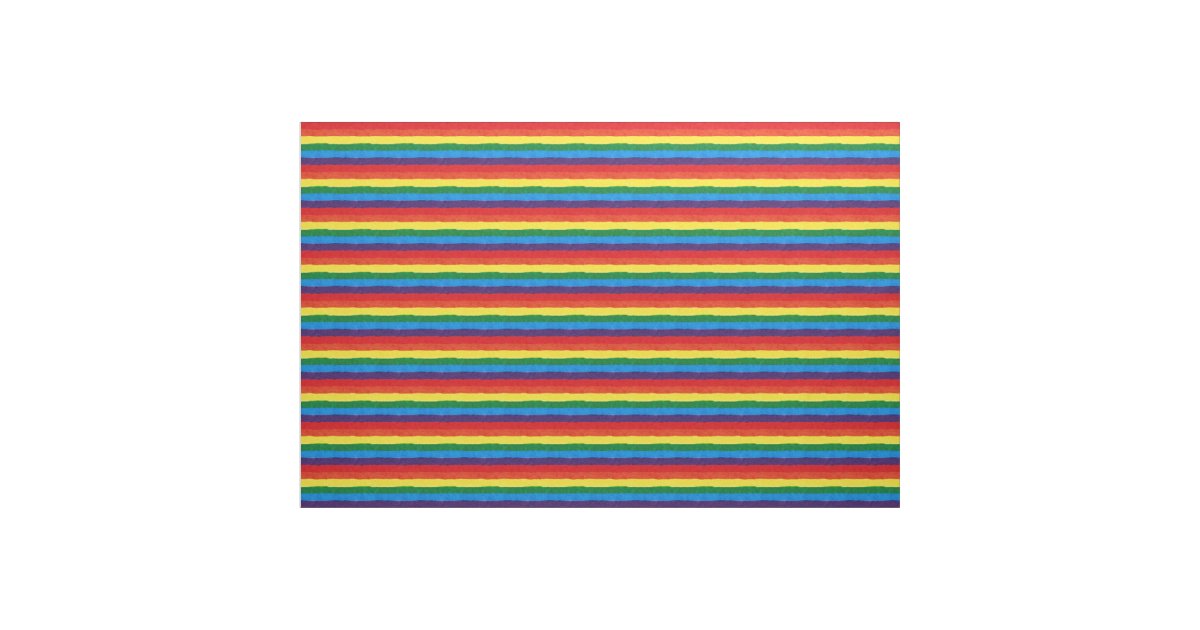 LGBT Pride Rainbow Fabric | Zazzle