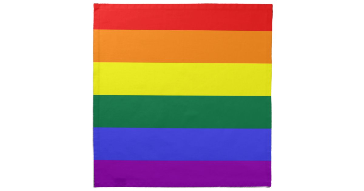 LGBT Pride Rainbow Flag Napkin | Zazzle