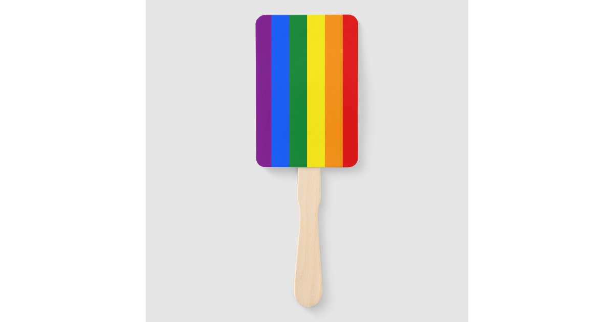 LGBT Pride Rainbow Hand Fan | Zazzle