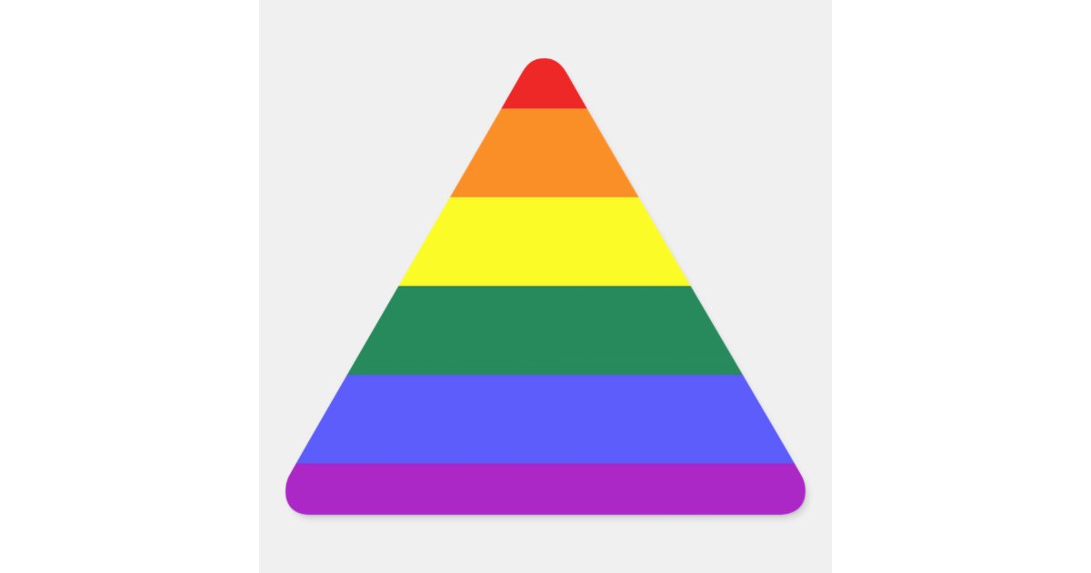 LGBT Pride Stickers (Triangle) | Zazzle