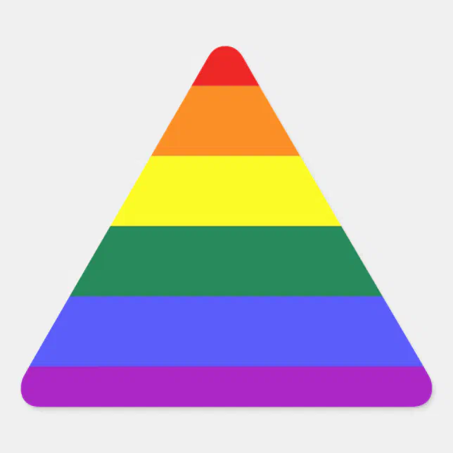 LGBT Pride Stickers (Triangle) | Zazzle