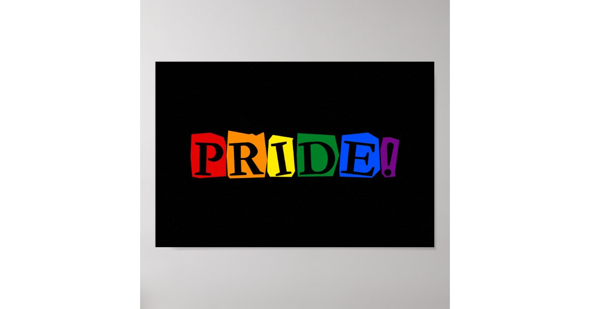 LGBT pride text sign | Zazzle