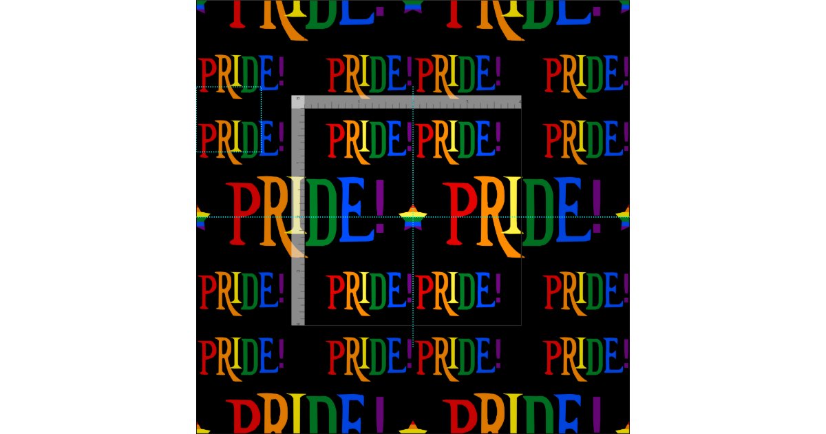 LGBT pride text sign Fabric | Zazzle