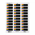 LGBT Rainbow Flag | Blk Return Address Label | Zazzle
