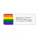 LGBT Rainbow Flag | Return Address Label | Zazzle