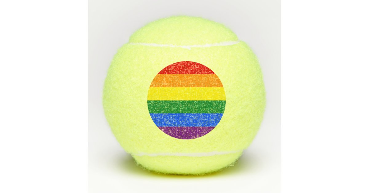 LGBT Rainbow flag Tennis Balls | Zazzle