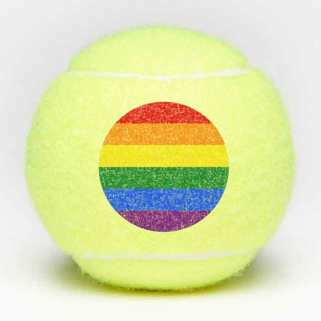 LGBT Rainbow flag Tennis Balls | Zazzle