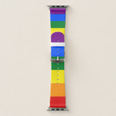 LGBT Rainbow Gay Pride Flag Apple Watch Band | Zazzle